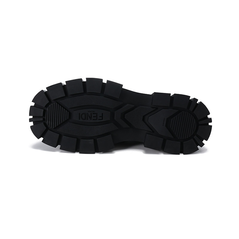 FENDI芬迪男士Fendi Force老花面厚底乐福鞋休闲皮鞋 7D1487 AHGY_虎窝淘