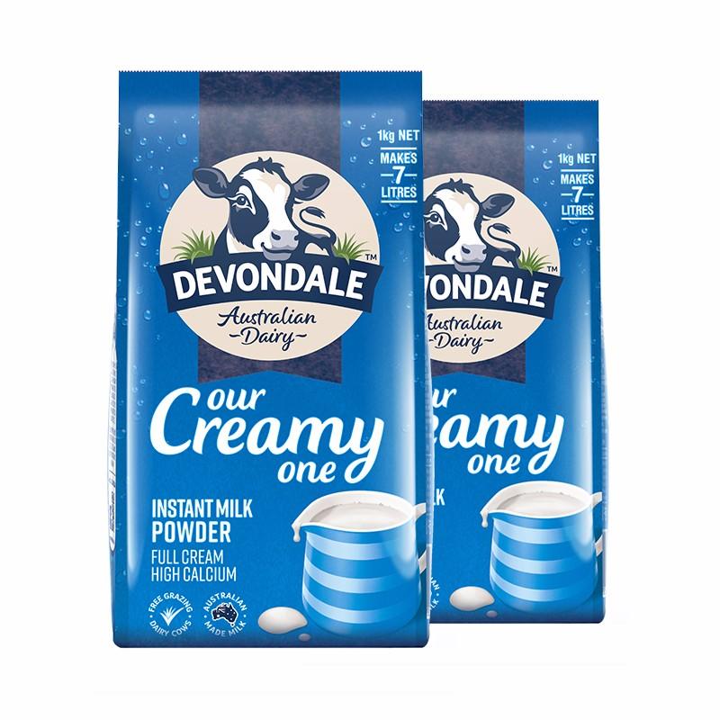 现货澳洲德运Devondale高钙含维生素成人儿童女士奶粉1kg新日期_虎窝淘