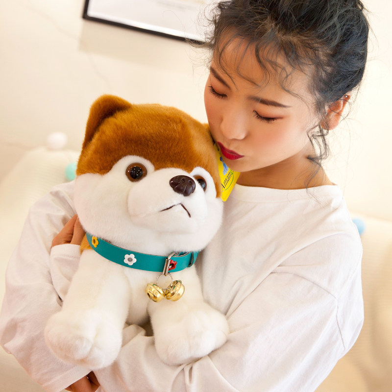 正版Amangs秋田犬毛绒玩具可爱小狗公仔玩偶布娃娃狗儿童生日礼物_虎窝淘