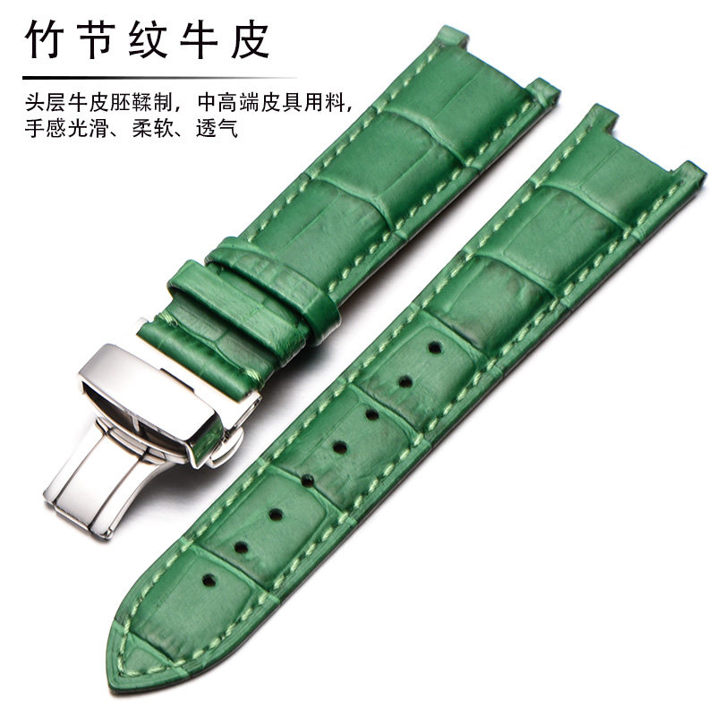 适配MK MK2277 2425 2290 2281 2280系列真皮表带凹口手表带男女_虎窝淘