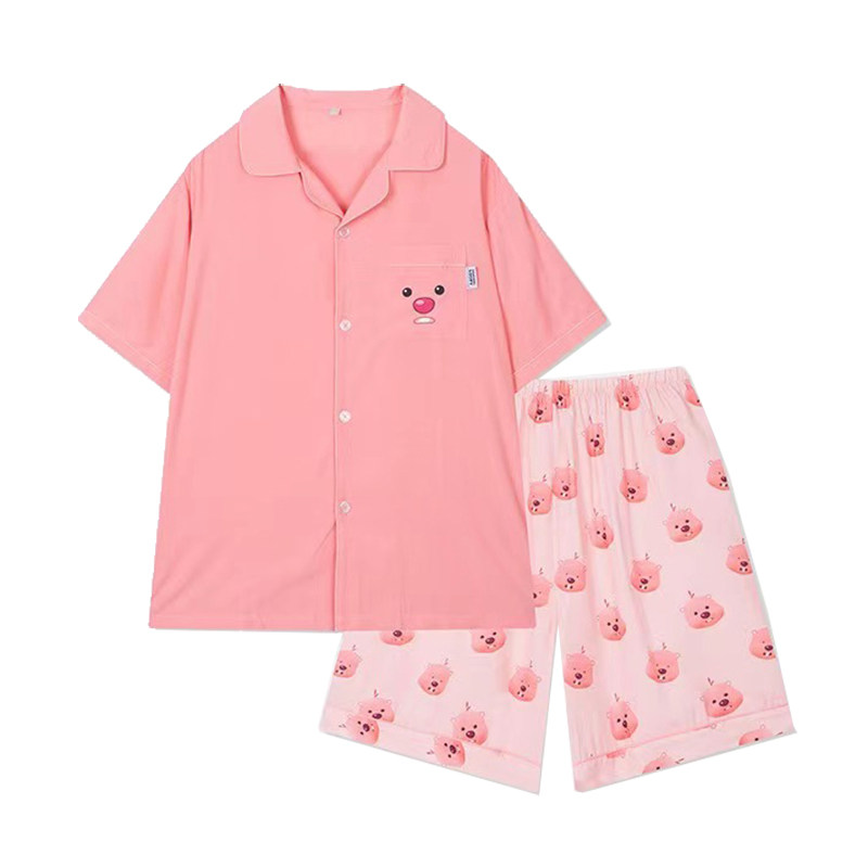 BIS国内现货韩国SPAO露比LOOPY联名可爱长袖短袖睡衣睡裤家居服_虎窝淘