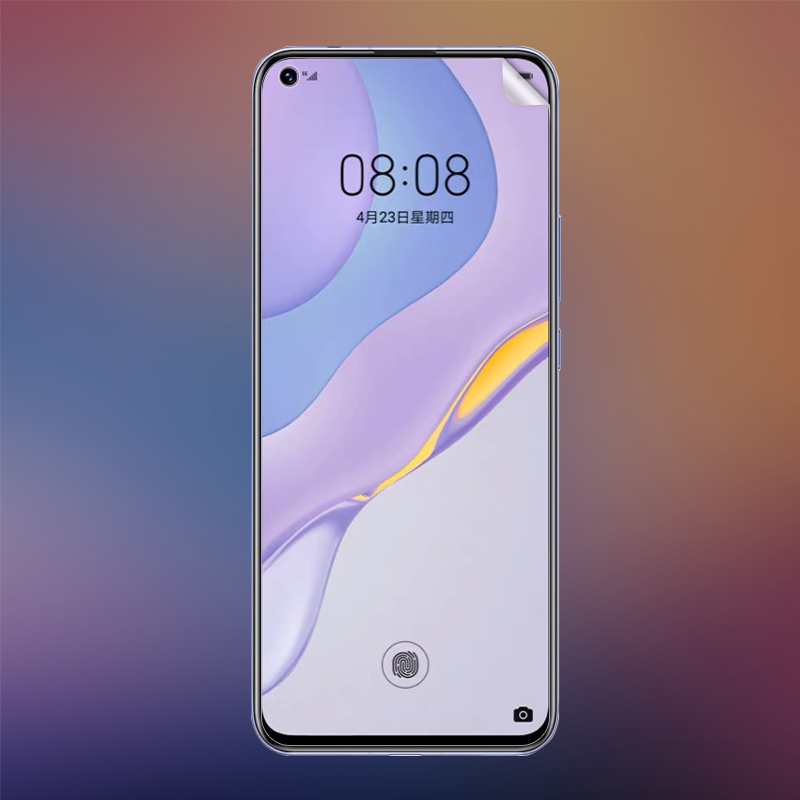 适用于华为nova7原装膜高清超薄手机贴膜nova7se原机膜防指纹原厂屏幕保护膜无白边PET材质nova7软膜非钢化膜_虎窝淘