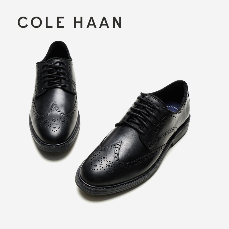 Cole Haan/歌涵男鞋牛津鞋 23春季新款布洛克德比鞋皮鞋男C34121_虎窝淘