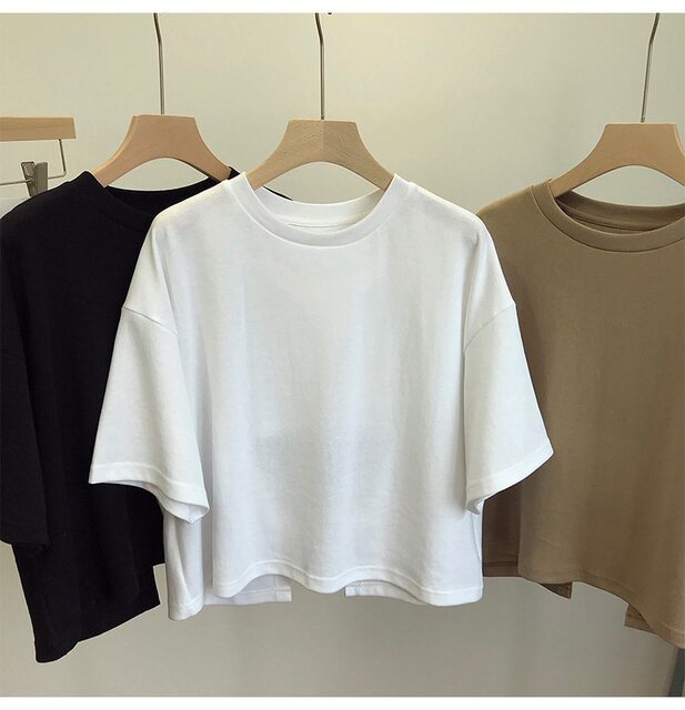 2025 new summer women's Hong Kong flavor niche short -sleeved shirt ...
