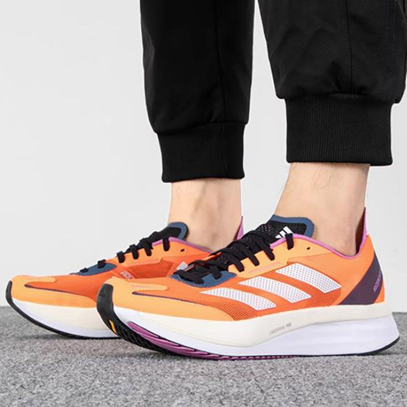 adidas阿迪达斯ADIZERO男女低帮缓震透气运动休闲跑步鞋HQ1349_虎窝淘