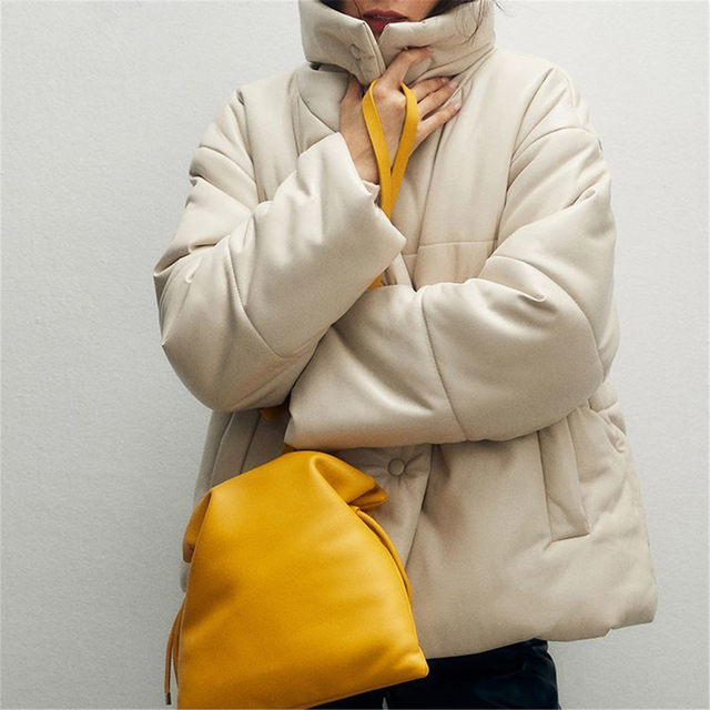 Haining leather cotton leather bread, down jacket 2024 Winter new ...