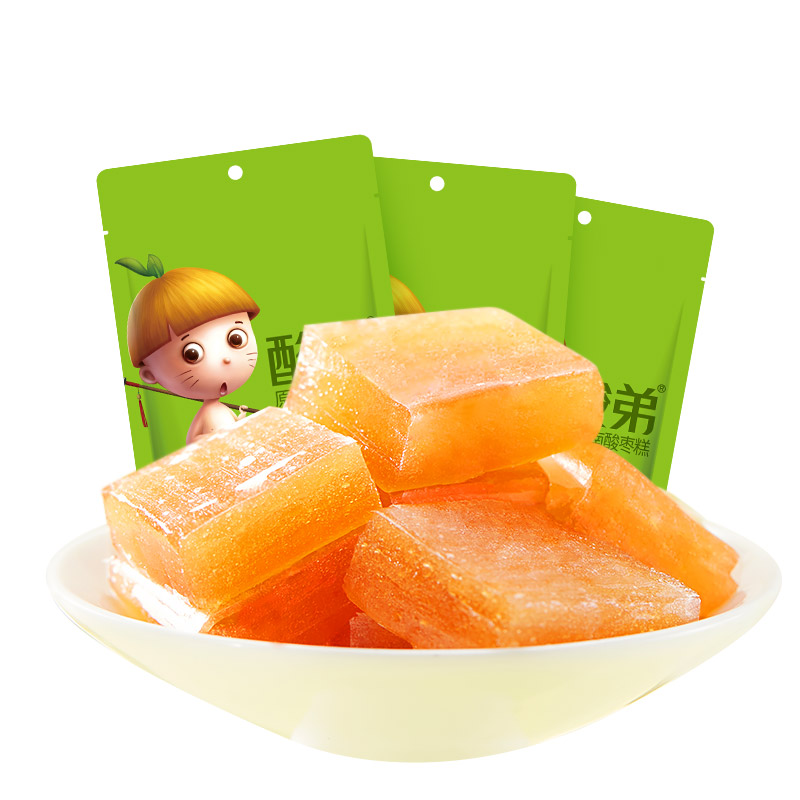 酸弟南酸枣糕90g*2袋酸角糕果脯蜜饯休闲酸甜小零食无香精_虎窝淘