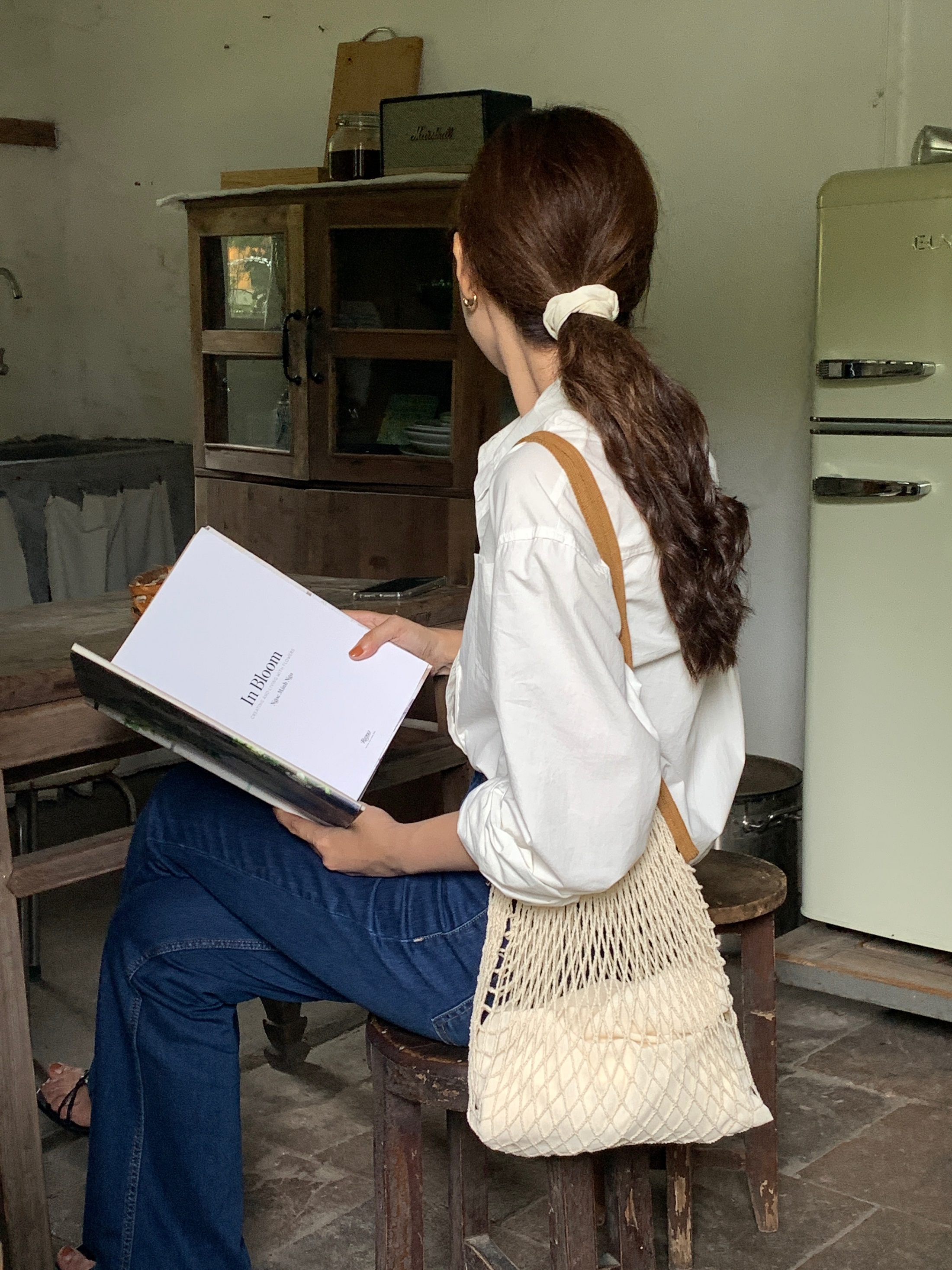 定制款~海边度假编织包女夏季单肩镂空针织网兜包包手提沙滩包ins_虎窝淘