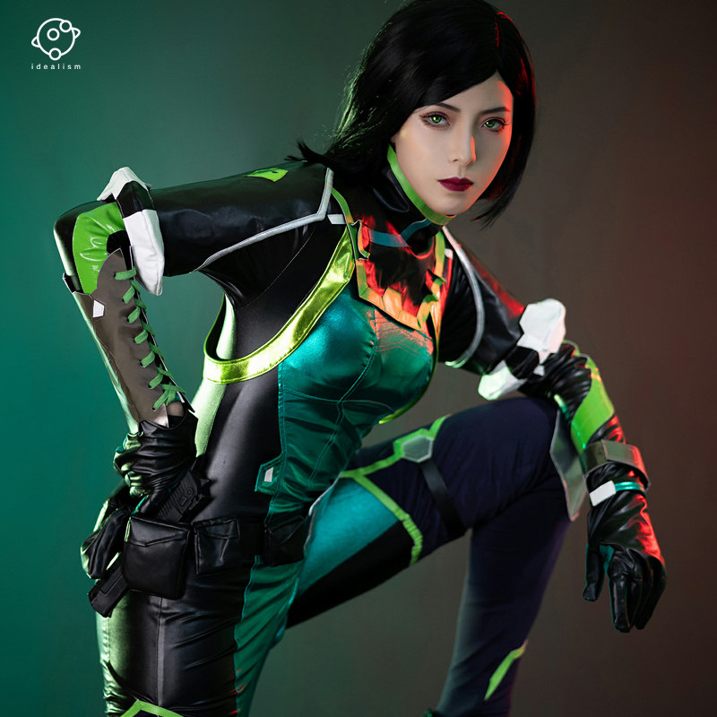 理想VALORANT VIPER无畏契约毒蛇cos服特工动漫游戏cosplay服装女_虎窝淘