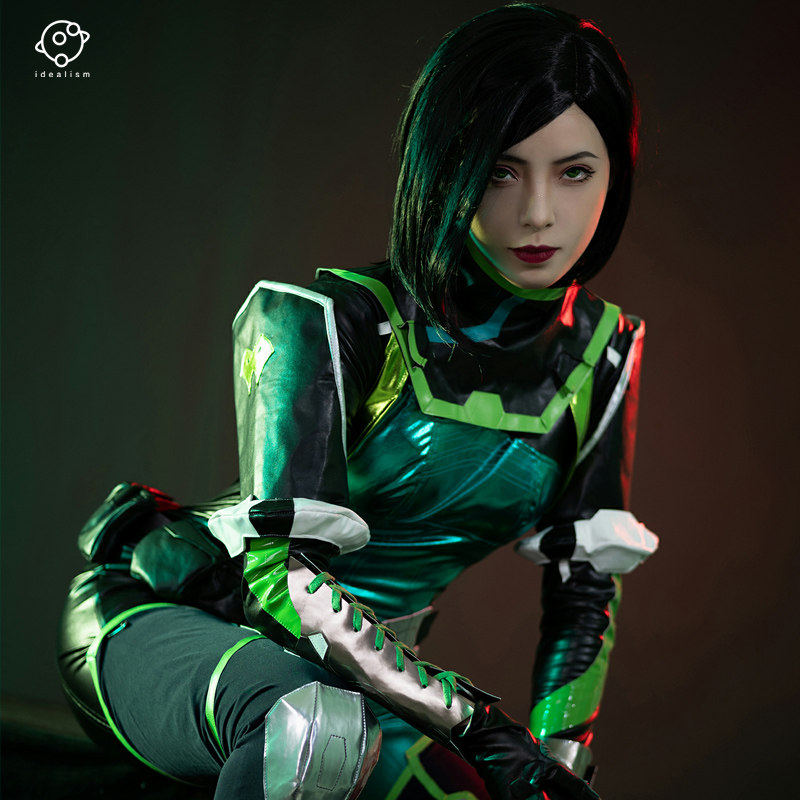理想VALORANT VIPER无畏契约毒蛇cos服特工动漫游戏cosplay服装女_虎窝淘