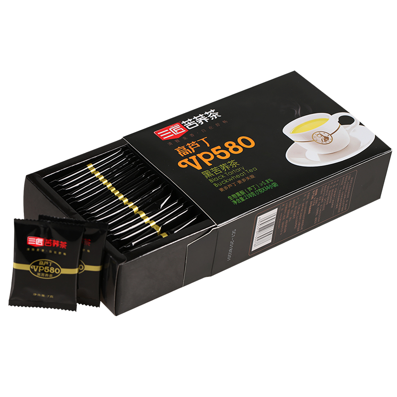 三匠苦荞茶黑荞茶vp580高芦丁茶238g麸皮茶正品四川大凉山苦荞茶_虎窝淘