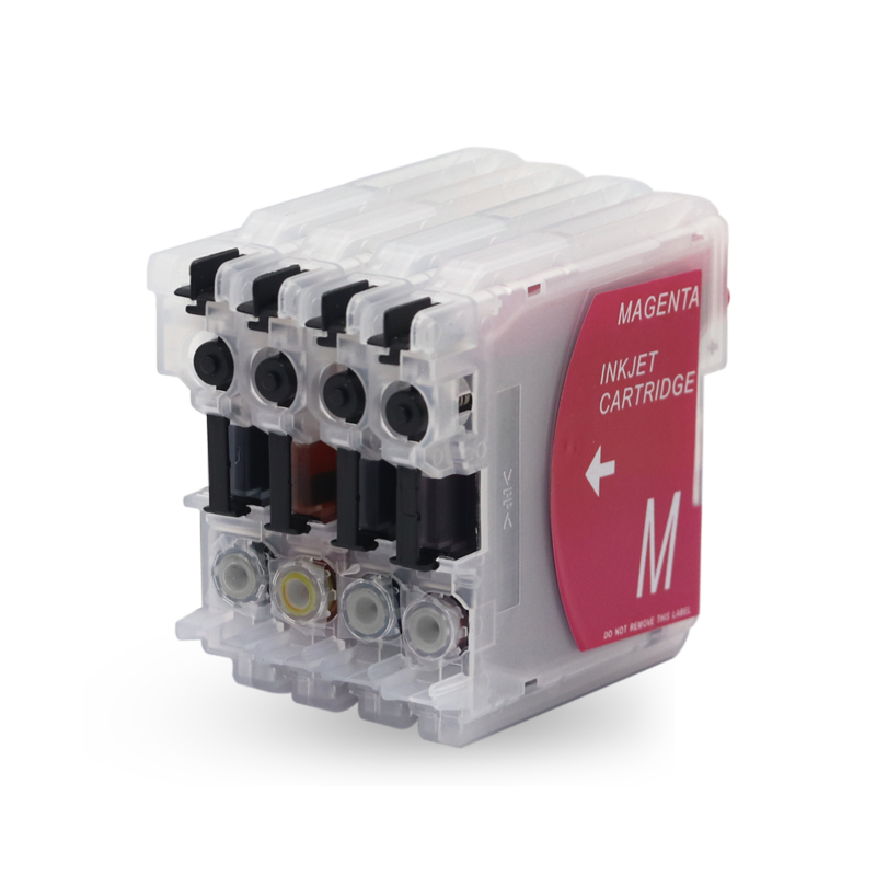 MAG适用兄弟MFC-J220 250C 290C 490CW 615W MFCJ265W彩色喷墨打印机填充连供墨盒LC975/990BK ...