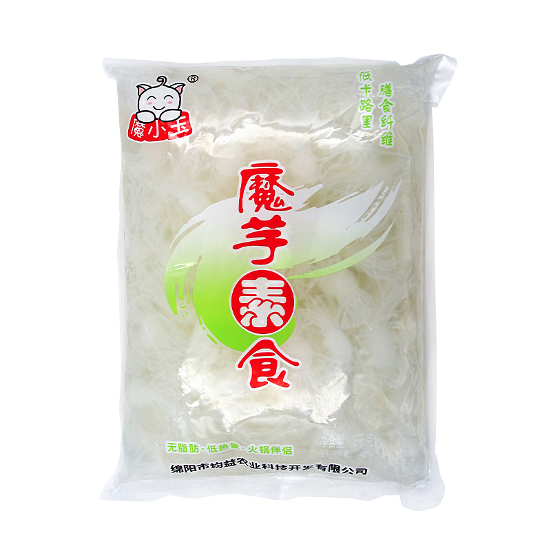 魔芋丝结2kg/4斤*5袋整箱全国包邮火锅粉丝素食代餐凉拌素菜串串_虎窝淘