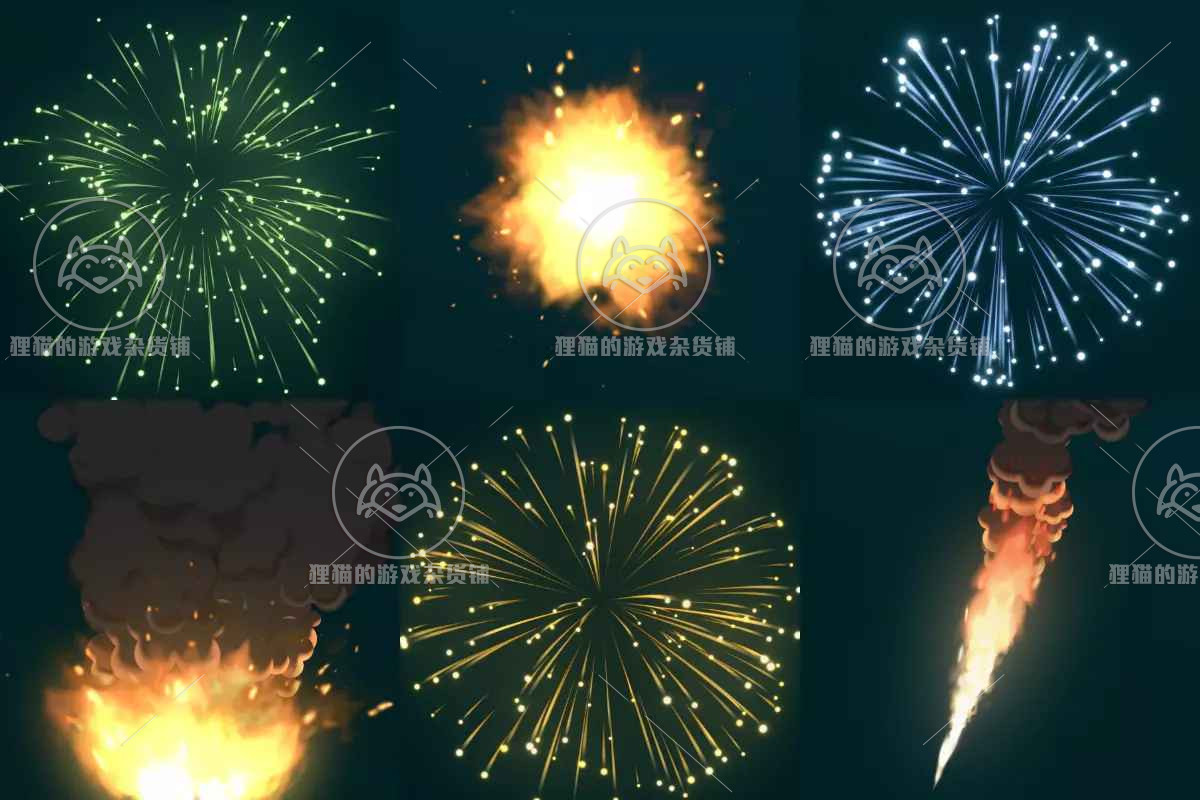 Unity Cartoon FX 4 Remaster R 1.1.4包更新 2D卡通魔法特效包_虎窝淘