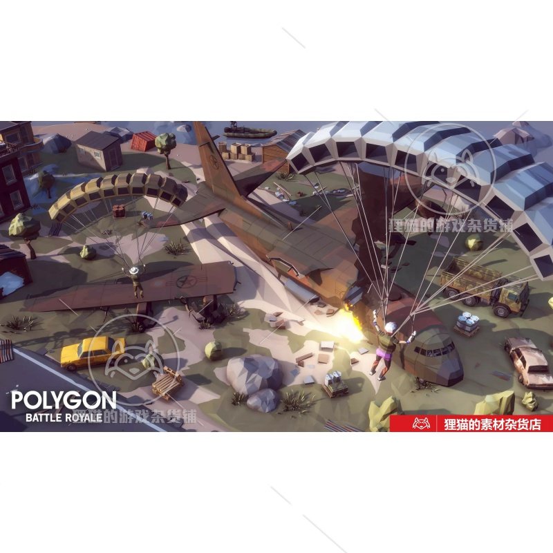Unity POLYGON Battle Royale Low Poly 3D Art by Synty 1.06_虎窝淘