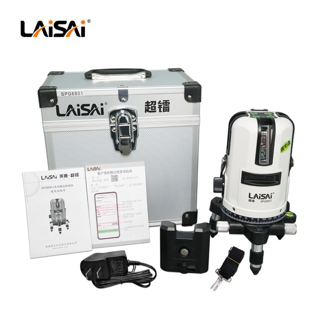 Laisai super radium green light five-line laser level high-brightness ...