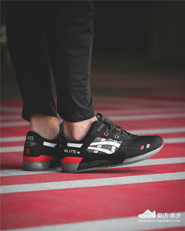 ASICS x G.I. Joe GEL-Lyte III蛇眼联名限量复古休闲鞋_虎窝淘