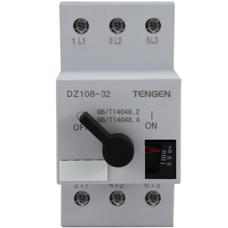 TENGEN天正 DZ108-32电动机保护断路器3P过载短路保护开关25A 32A_虎窝淘