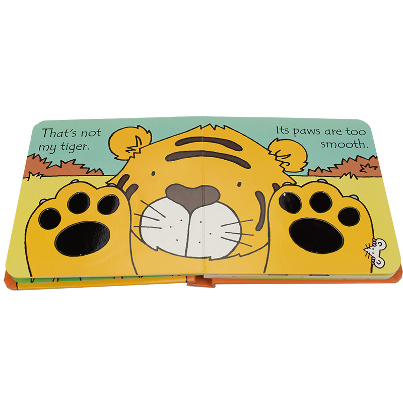 Usborne原版英文 That's Not My Tiger那不是我的老虎尤斯伯恩图书0-6岁幼儿触觉认知趣味触摸书获奖纸板书精装英文绘本_虎窝淘