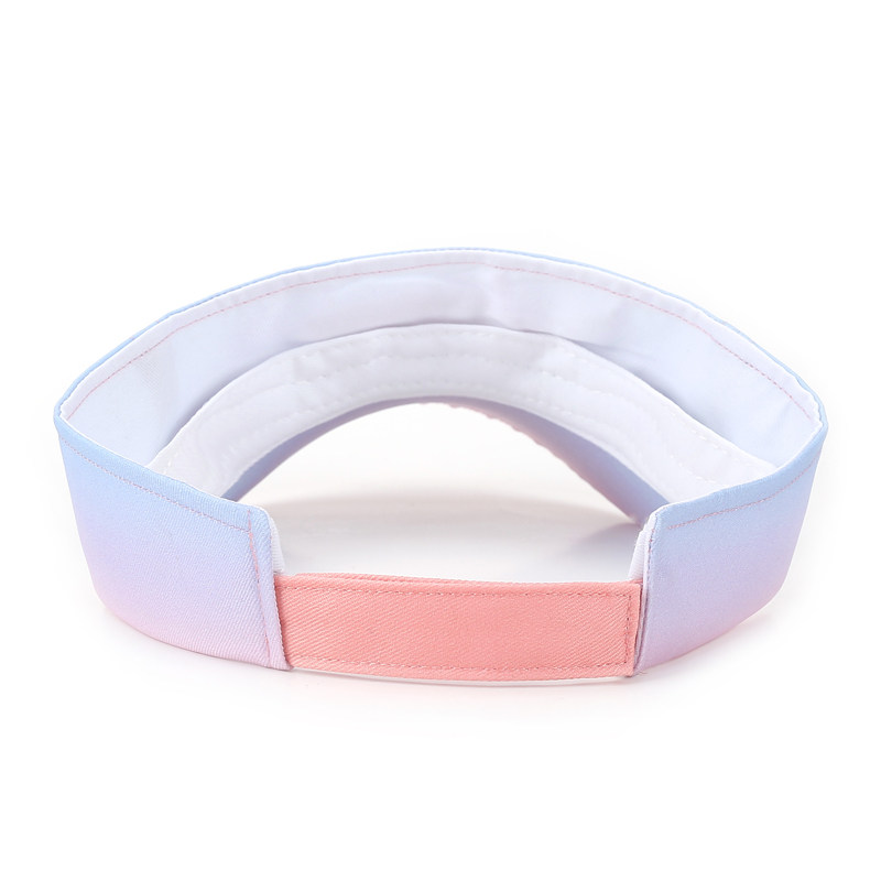 KENMO/肯默运动空顶帽女夏透气马拉松跑步无顶鸭舌帽渐变色帽子男_虎窝淘