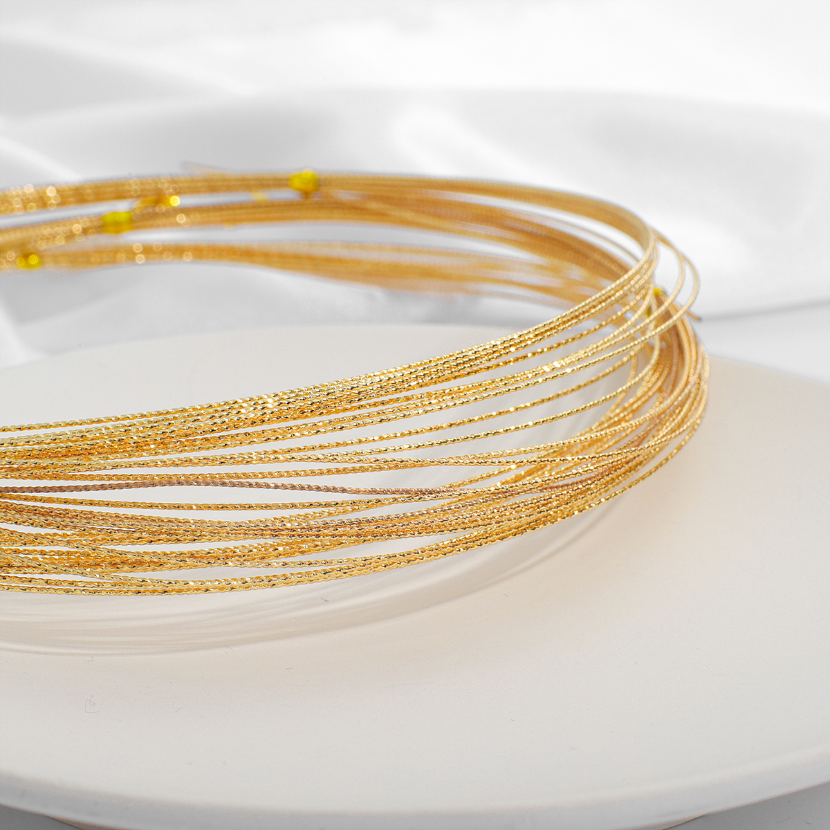 强保色18K包金批花半硬不掉皮不褪色铜丝线diy手工艺品定型线绕线_虎窝淘