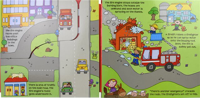 Convertible Fire Engine Transformed Adventure Vehicle Book Fire Truck ...