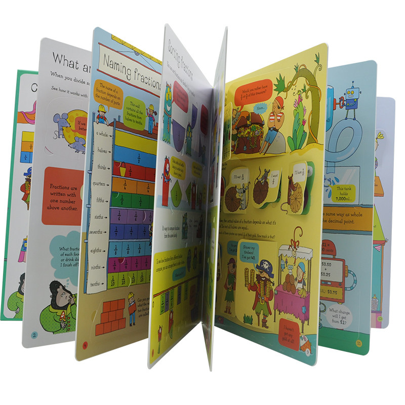 Usborne Lift-the-flap Fractions and Decimals分数和小数翻翻书尤斯伯恩儿童早教图书数学知识科普学习 ...