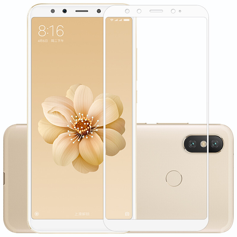 适用于小米6x钢化膜mi6x手机摸m16x保护莫ml6x全屏模m6x无白边小迷6x刚话磨小米6×贴馍六叉帖魔MCE16磨MCEI6_虎窝淘