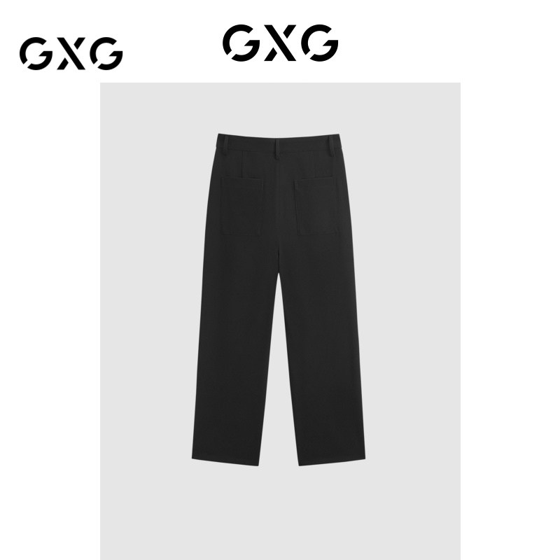 GXG男装夏季时尚时尚休闲休闲裤男士日常百搭阔腿休闲裤