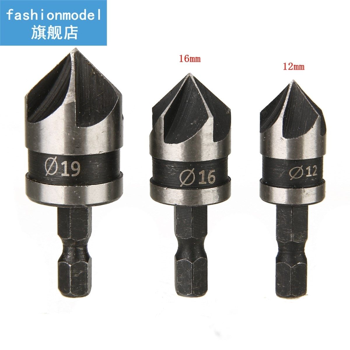 90 Degree 1/4 Hex Shank Drill Bit 12/16/19mm Woodworking Cha_虎窝淘