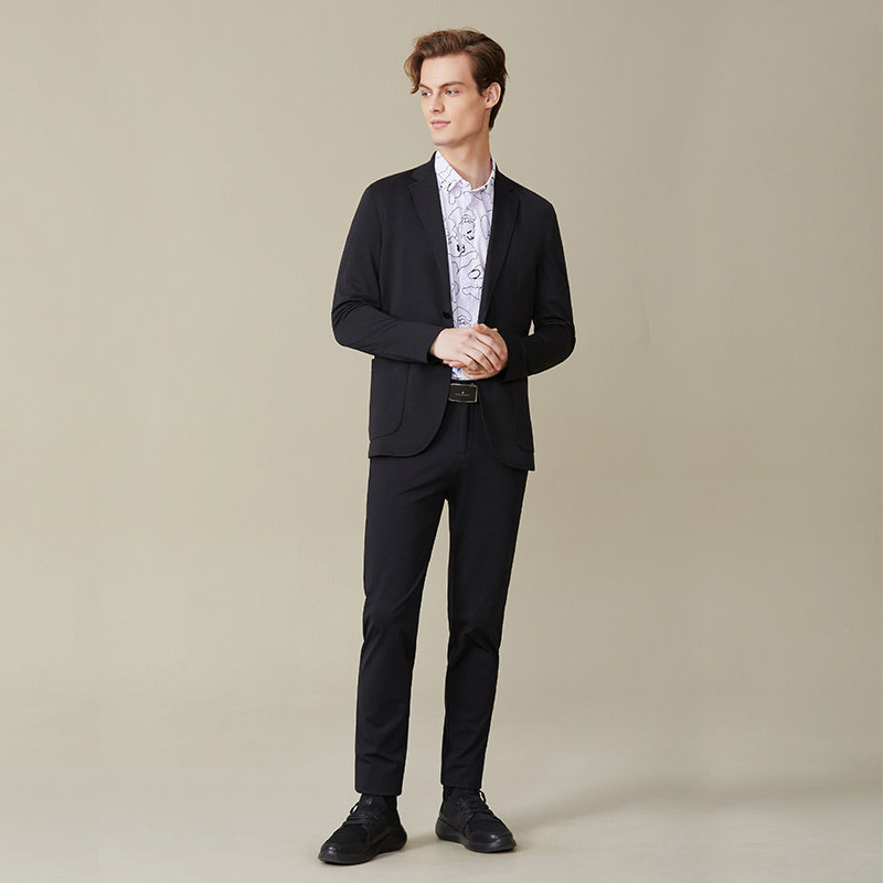 【优雅生活】CANUDILO/卡奴迪路时尚都市休闲西服男单西外套上班_虎窝淘