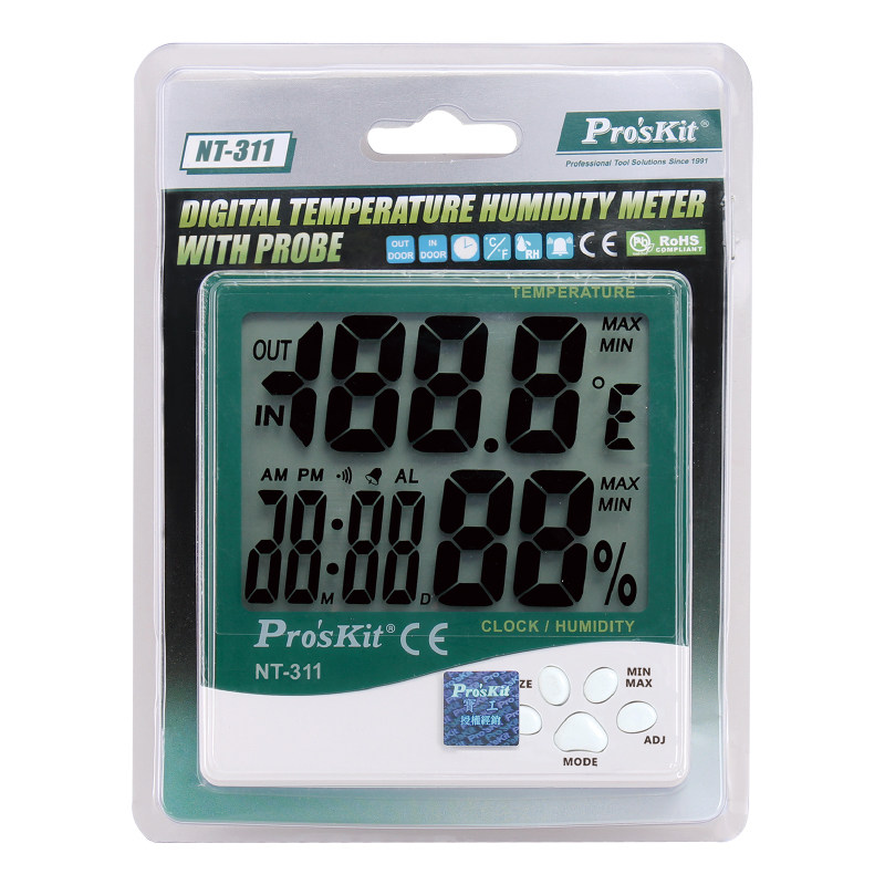宝工数字温湿度计高精度工业家用室内数显电子温度计NT-311/312_虎窝淘