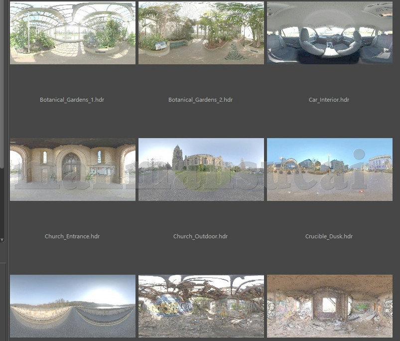 大合集c4d su max HDRI帖图exr帖图10G天空室内室外场馆环境帖图_虎窝淘