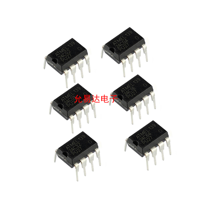 全新国产24C02 24C04 24C08 24C16 24C32 24C64 128 256直插_虎窝淘