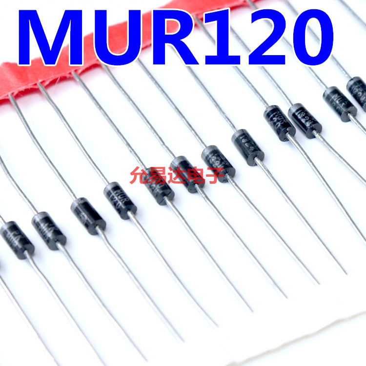 MUR120 1A 200V快速恢复二极管 DO-41【50只5元包邮】48元/K_虎窝淘
