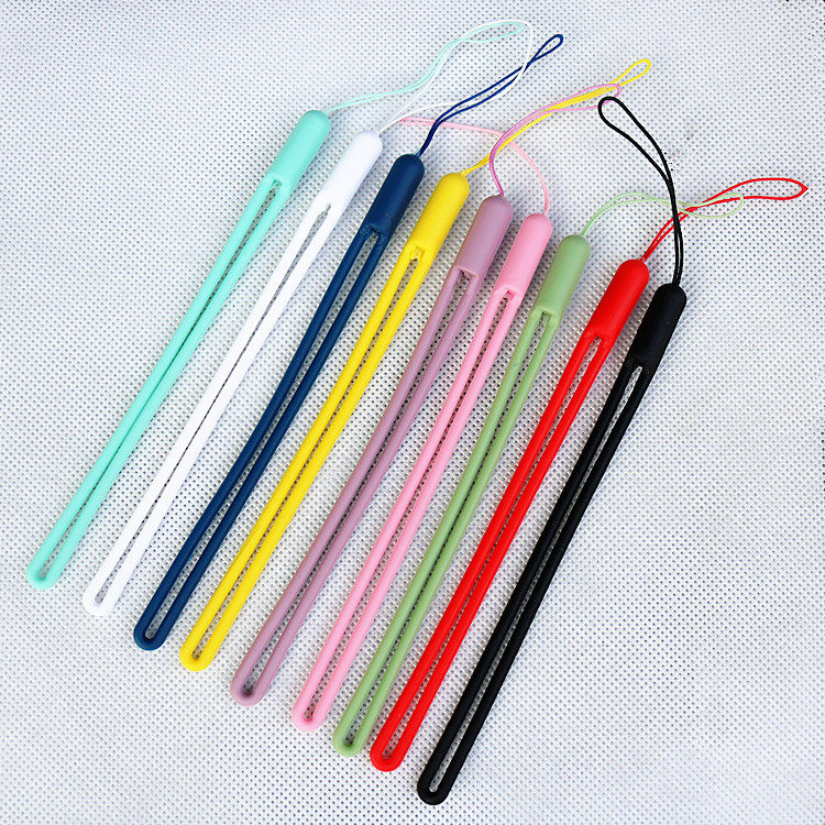 硅胶手机绳彩色手腕吊绳充电宝手机壳耳机套挂绳挂件液态硅胶链_虎窝淘