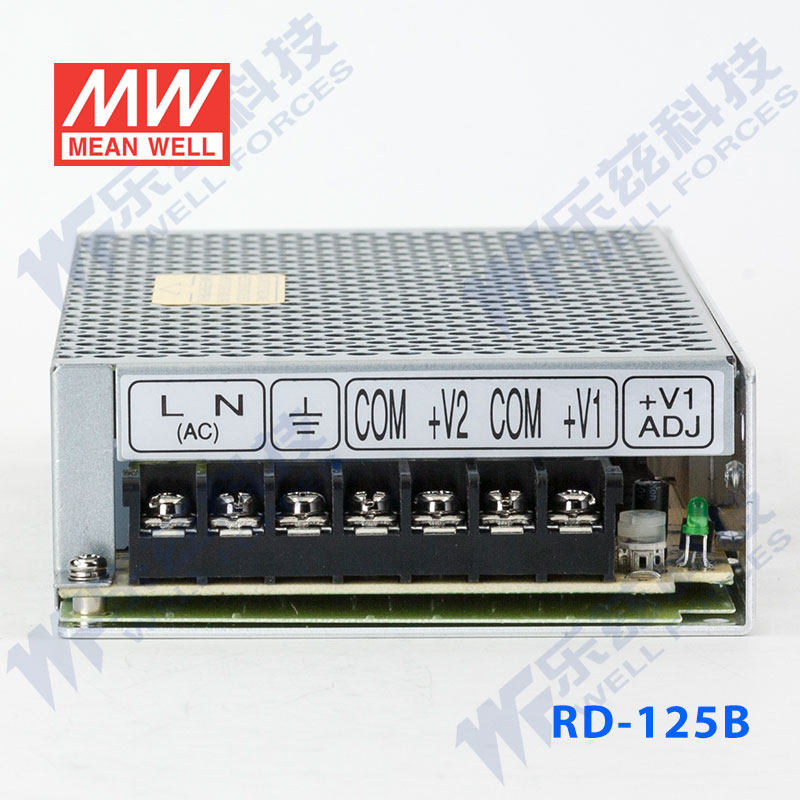 RD-125B台湾明纬5V24V双路电源125W直流稳压5V4.6A+24V4.6A双组_虎窝淘
