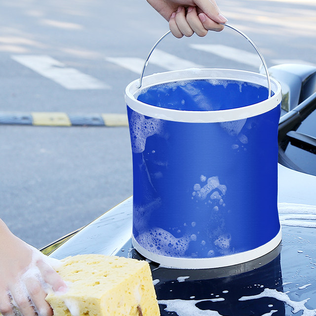 Car folding bucket stretching bucket, car multi -functional car wash ...