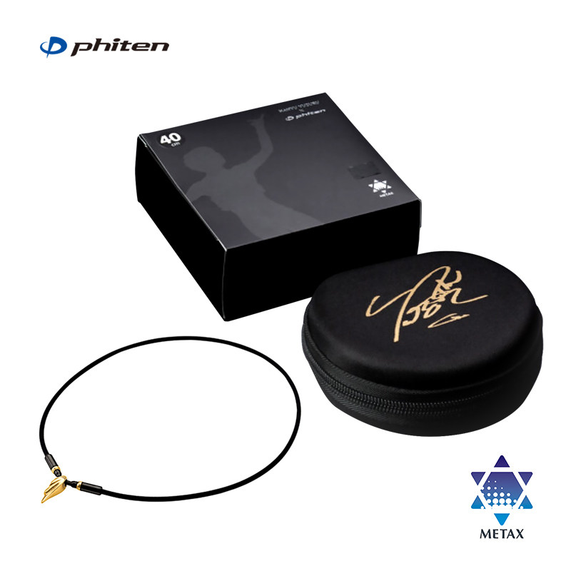 Phiten/法藤旗舰店羽生结弦同款金羽翼项链金色羽毛运动颈椎项环_虎窝淘