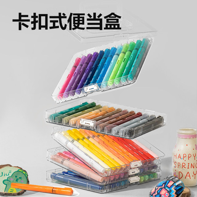 Deli straight liquid acrylic marker soft head special acrylic stacking ...