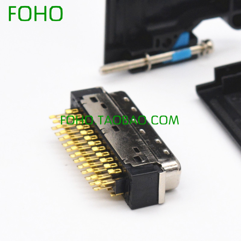 三菱松下安川伺服连接器MR-J3CN1插头SM-50J 50P SCSI5010350插头_虎窝淘