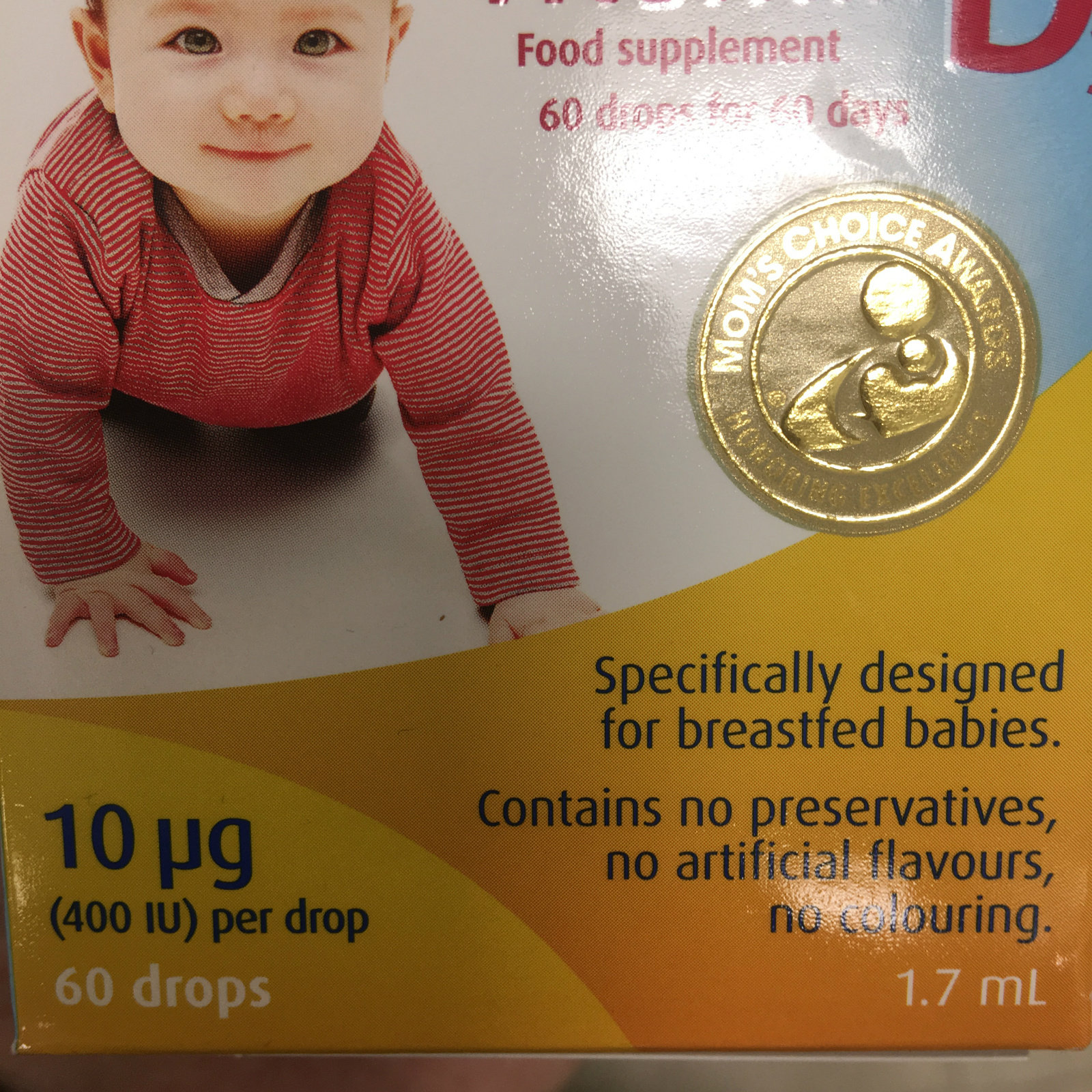 新生儿维生素D3滴露Baby Ddrops促进钙吸收防止骨质疏松 400IU_虎窝淘