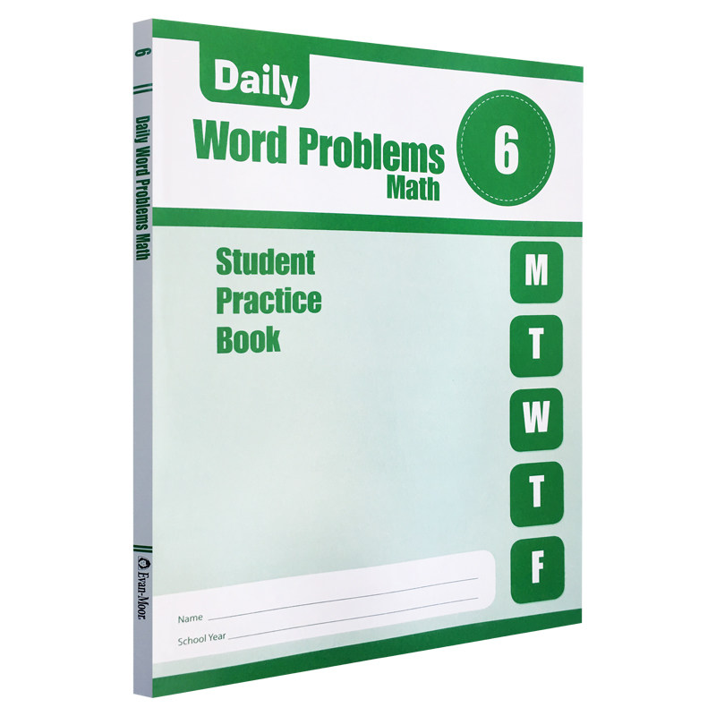 Evan-Moor Daily Word Problem Math（2019版） Grade 6 SE每日练习系列数学应用六年级作业本美国加州 ...