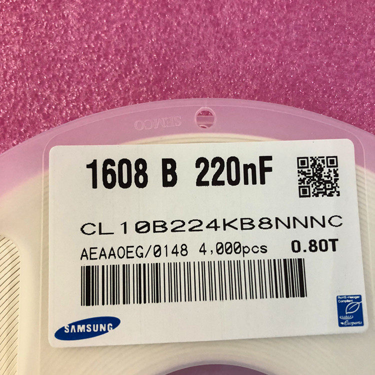 0603贴片电容 1608 224K 220NF 0.22UF 10% 50V 1盘4000个=46元_虎窝淘