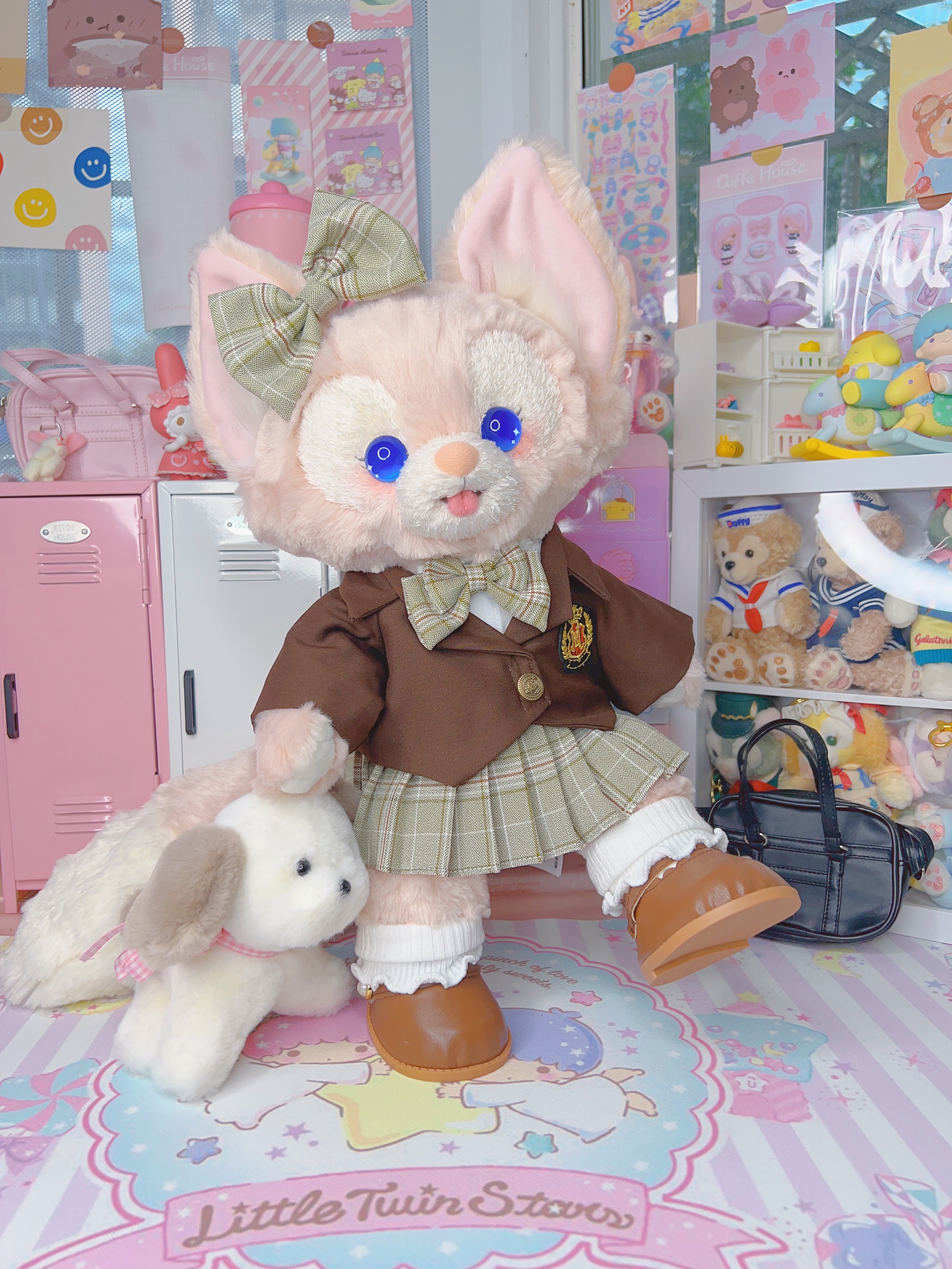 南风格子原创新款玲娜贝儿西服Linabell礼服高校JK学院风修身外套_虎窝淘