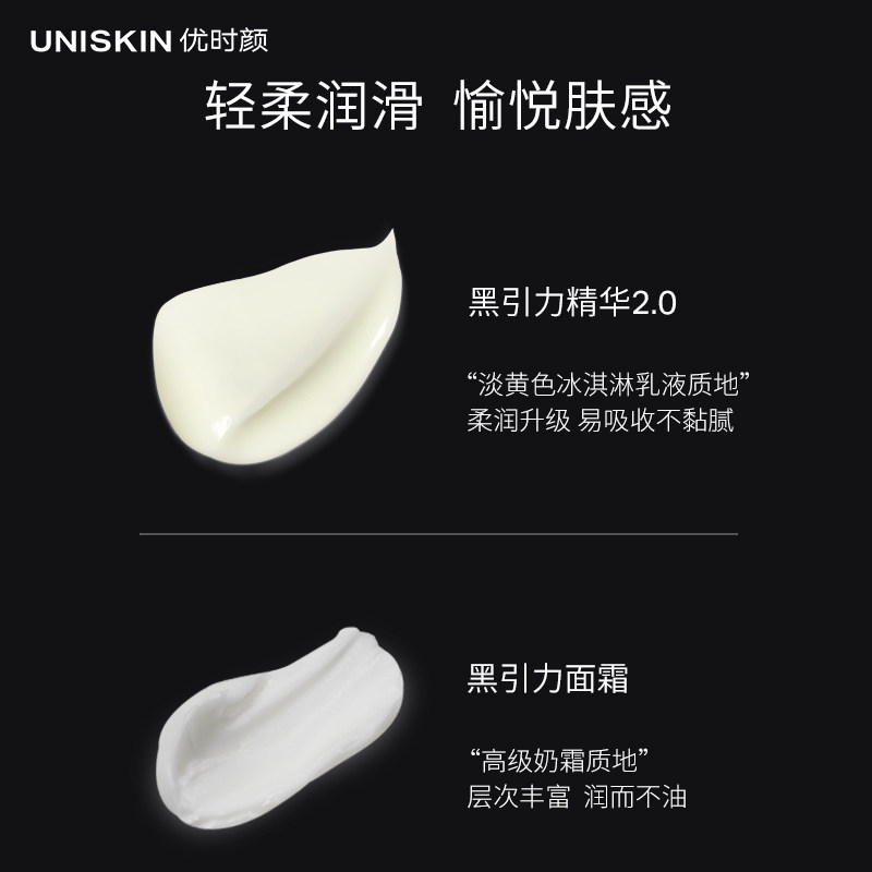 优时颜UNISKIN黑引力精华抗皱面霜抗老面部保湿套装_虎窝淘