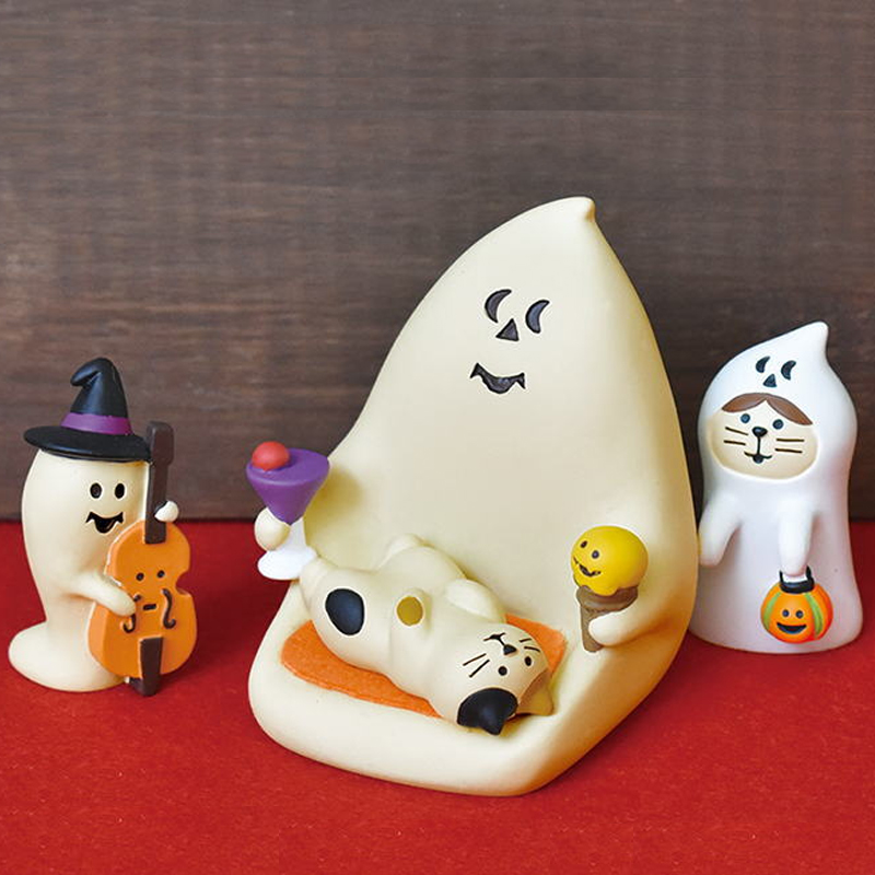 Hamee日本DECOLE万圣节系列可爱搞怪装饰摆件创意小礼物家居饰品_虎窝淘