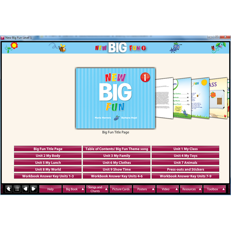 朗文培生幼儿英语教材 new Big Fun 1第二版老师互动教学白板软件课件第一册学生包启蒙英语外语书国际学校幼儿美语教材不支持退款_虎窝淘