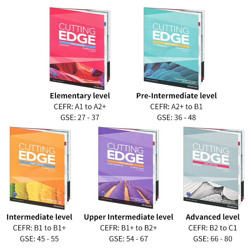 朗文培生前沿Cutting Edge第三版student's book with DVD-ROM学生用书+练习册预备中级PRE ...