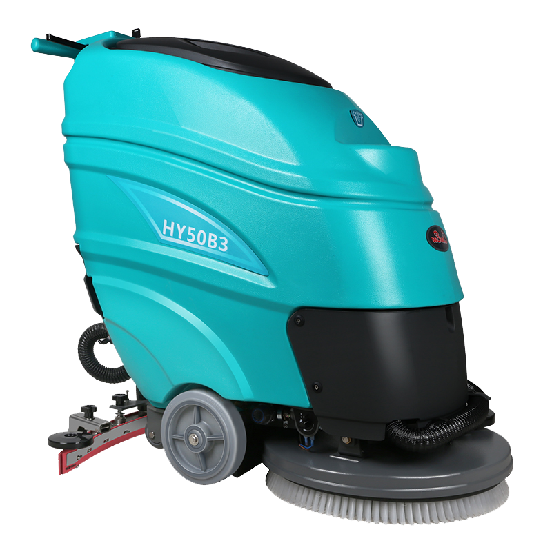 超宝全自动电瓶式洗地机工厂手推式车间商用酒店拖地擦地机HY50B2_虎窝淘